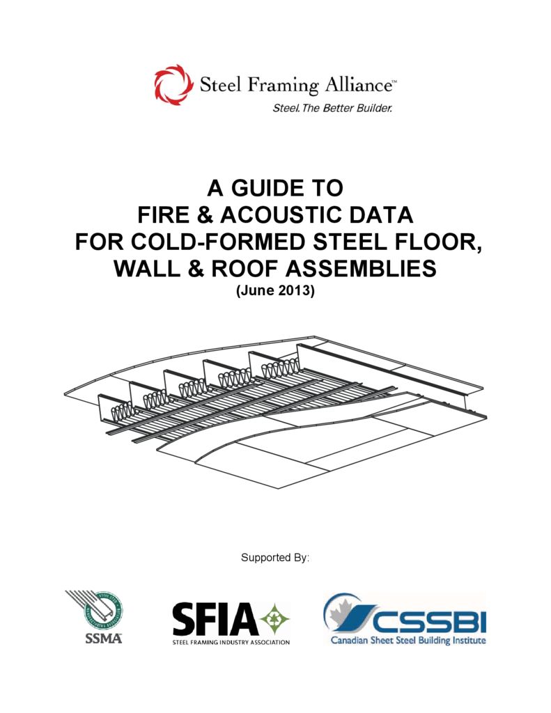 Fire & Acoustic Data - Steel Construction Systems